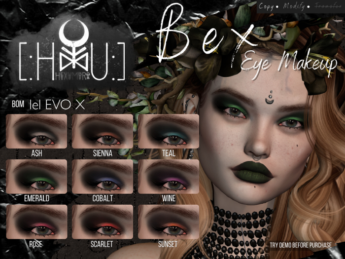 Second Life Marketplace - [HEXUMBRA] Bex Eye Makeup